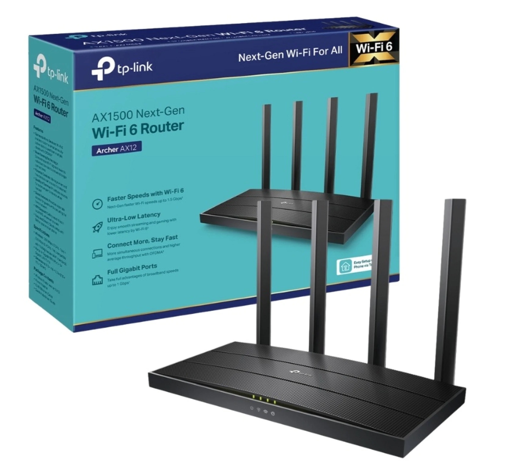 ROUTER ARCHER AX12 WIFI 6 AX1500 DUAL-BAND TP-LINK – Centro de ...